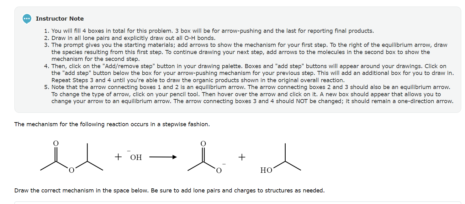 Solved The mechanism for the following reaction occurs in a | Chegg.com