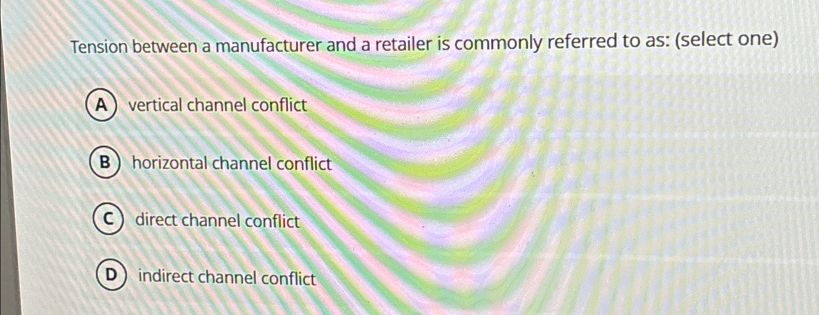 Solved Tension between a manufacturer and a retailer is | Chegg.com