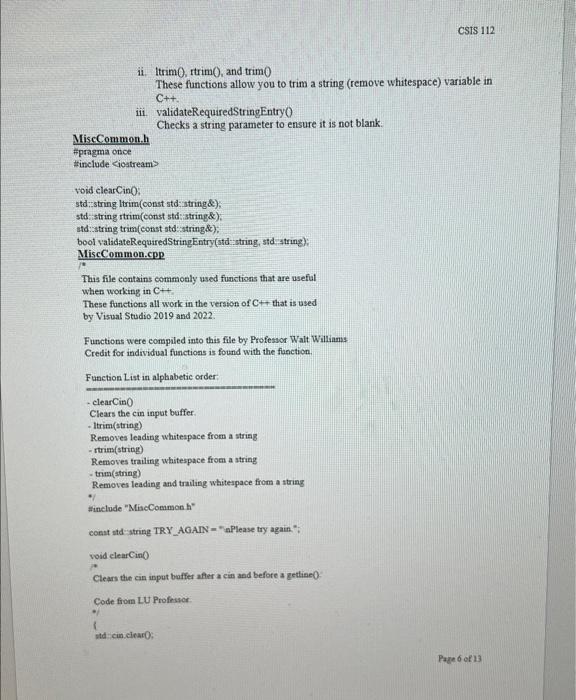 Solved Csts 112 OVERVIEW The objective of this assignment is | Chegg.com