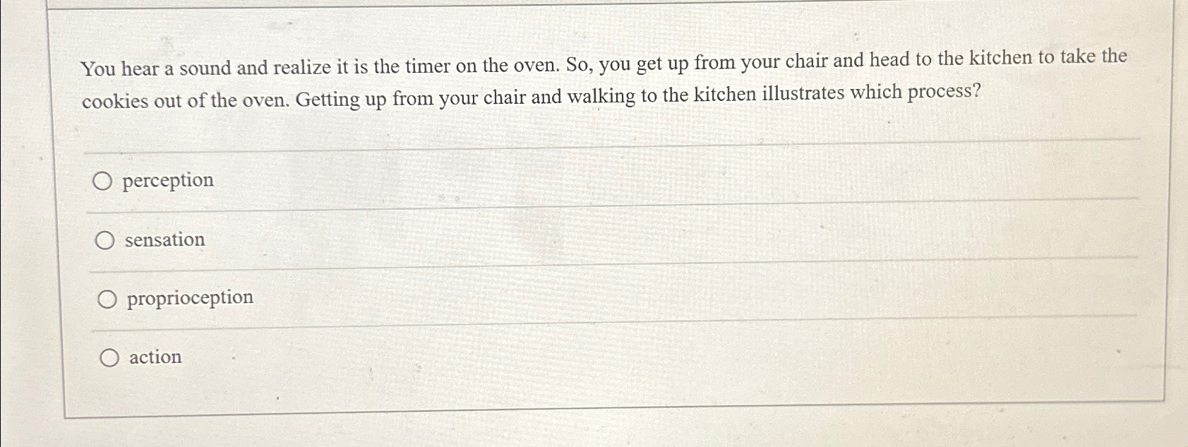 Solved You hear a sound and realize it is the timer on the | Chegg.com