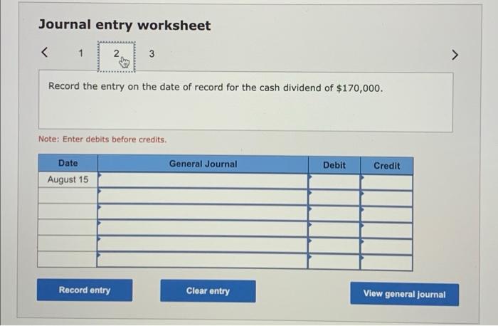 Solved QS 13-6 (Algo) Accounting for cash dividends LO P2 | Chegg.com