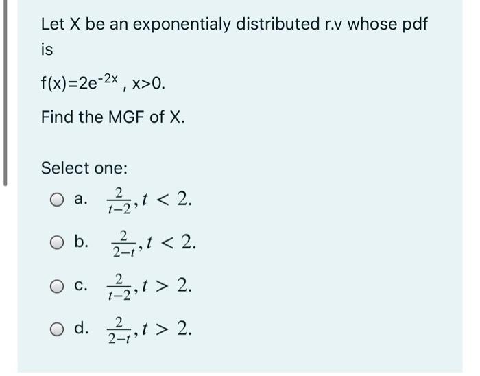 Solved Let X be uniformly distributed random variable with | Chegg.com