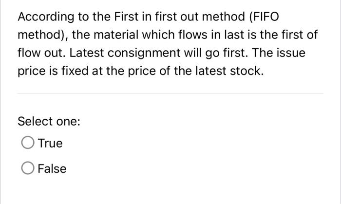 Solved The weighted average price method recovers the whole | Chegg.com