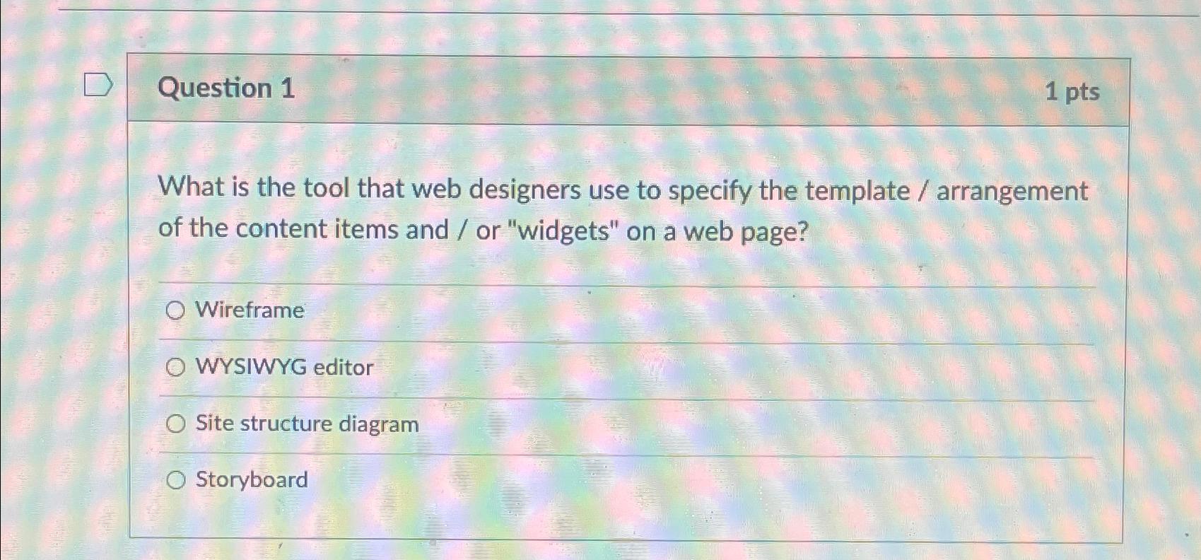 Solved Question 11 ﻿ptsWhat is the tool that web designers | Chegg.com