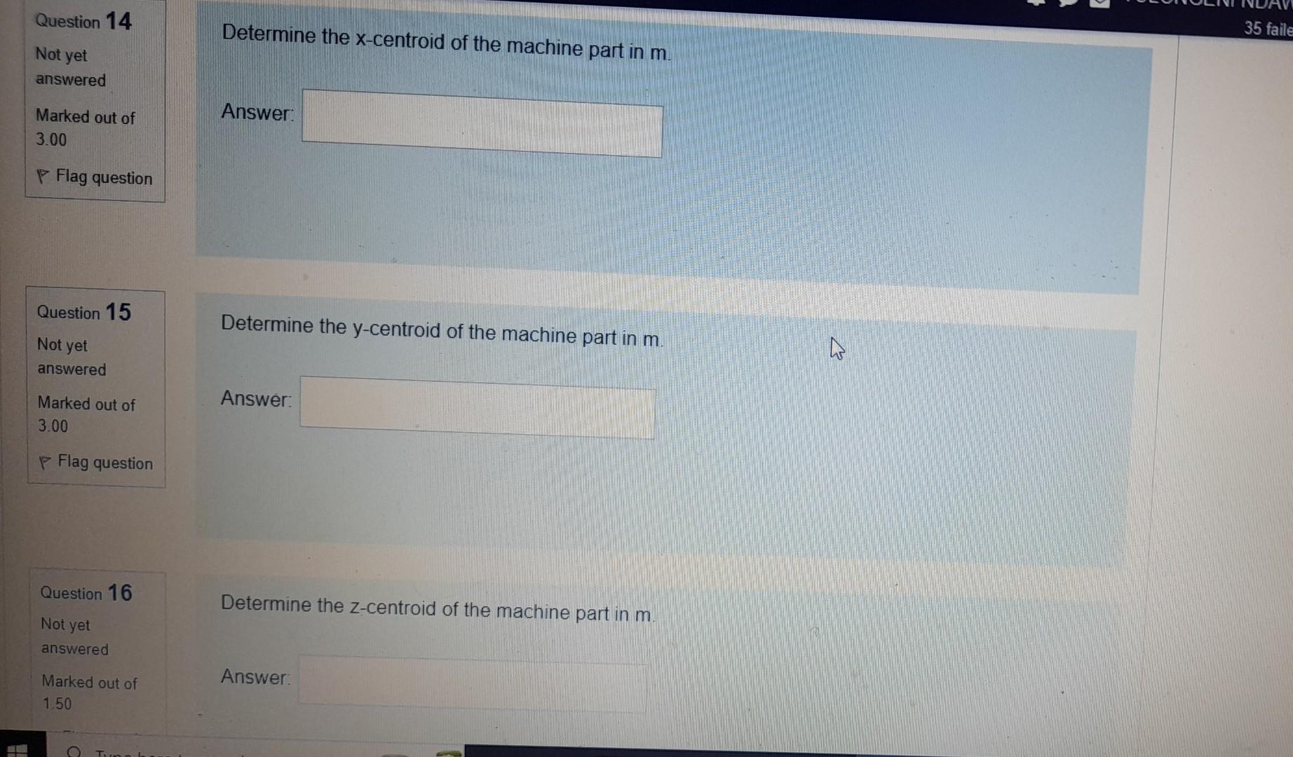 Solved By the method of composite bodies, determine the x,y | Chegg.com