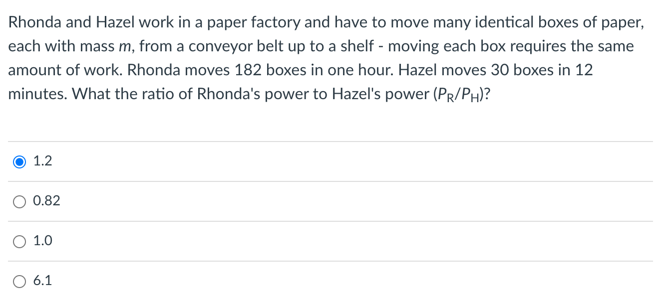 Solved Rhonda and Hazel work in a paper factory and have to | Chegg.com