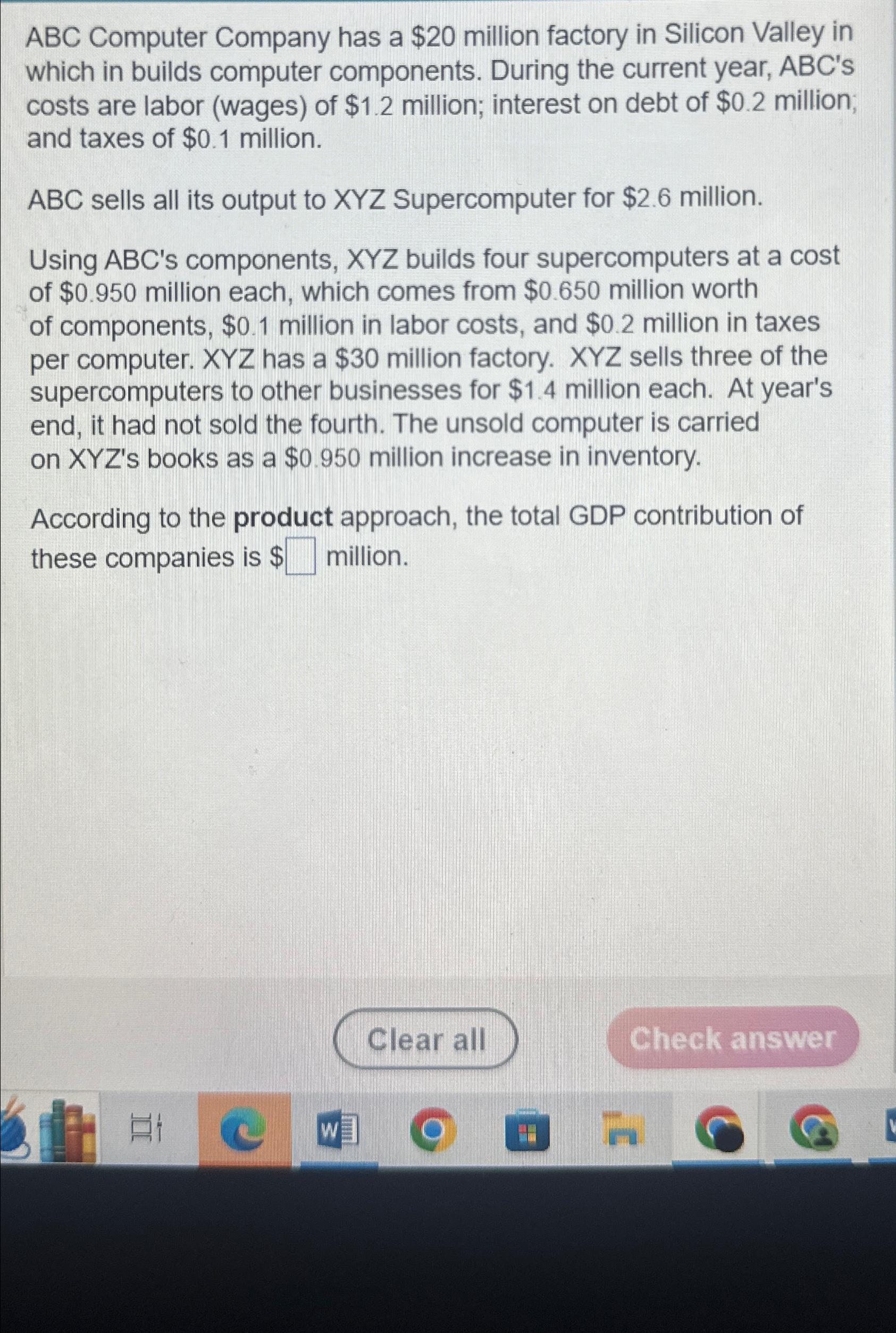 Solved ABC Computer Company has a $20 ﻿million factory in | Chegg.com