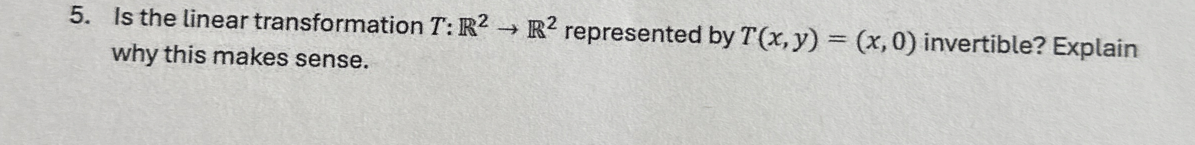 Solved Is the linear transformation T:R2→R2 ﻿represented by | Chegg.com