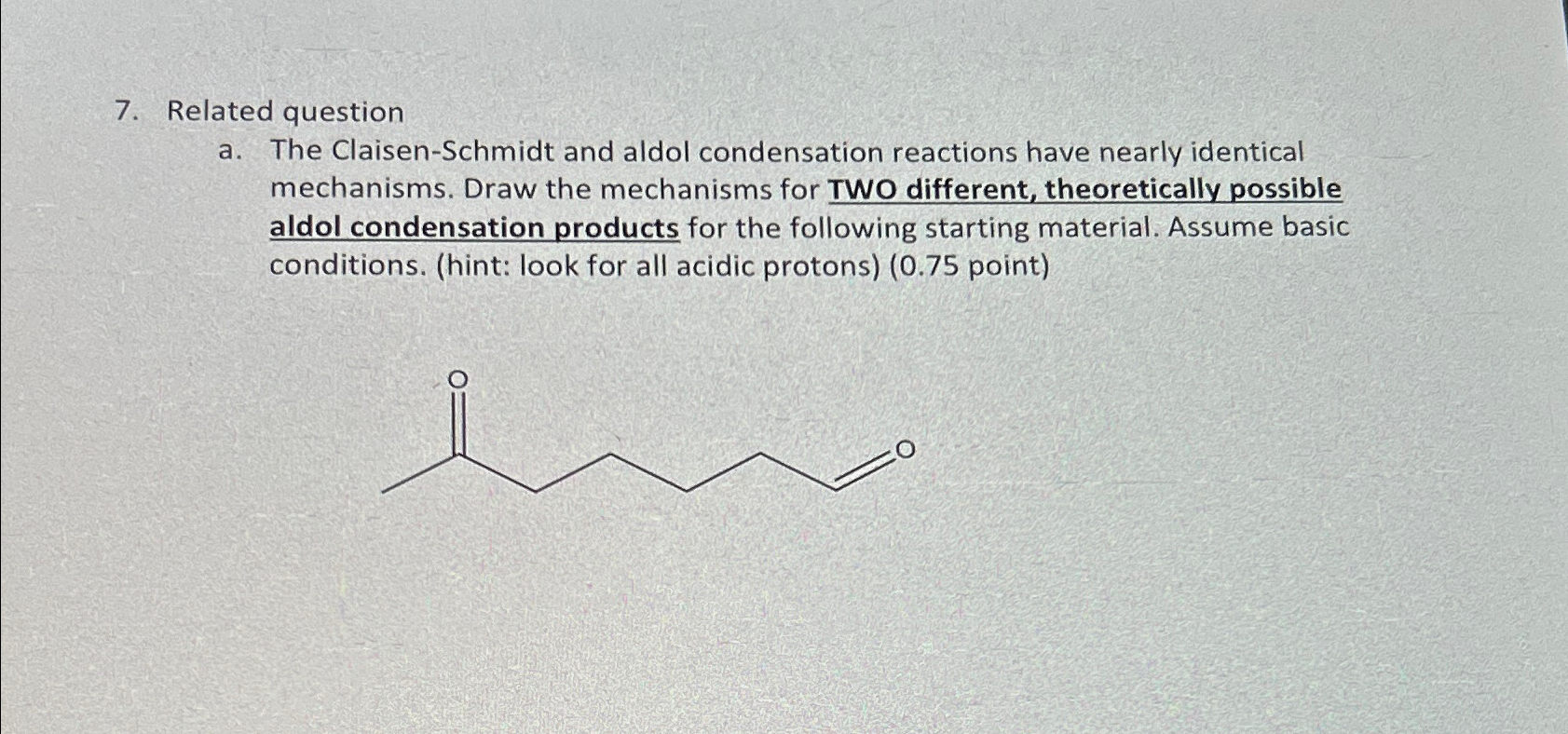 Solved Related questiona. ﻿The Claisen-Schmidt and aldol | Chegg.com