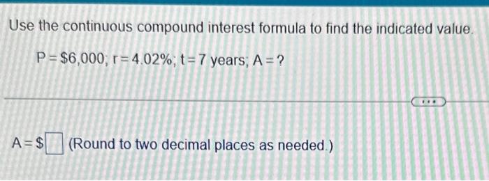 Solved Use the compound interest formula to find the future | Chegg.com