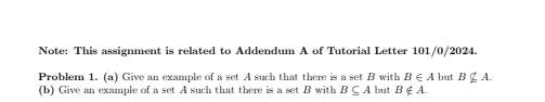 Solved Note: This assignment is related to Addendum A of | Chegg.com