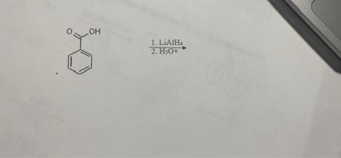 Solved ОН 1. LiAIHA 2. Н3О+ | Chegg.com