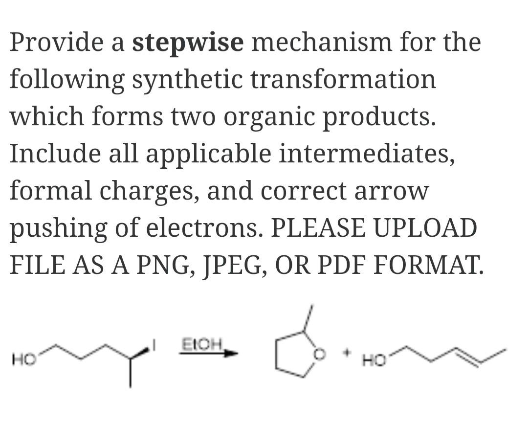 Solved Provide a stepwise mechanism for the following | Chegg.com