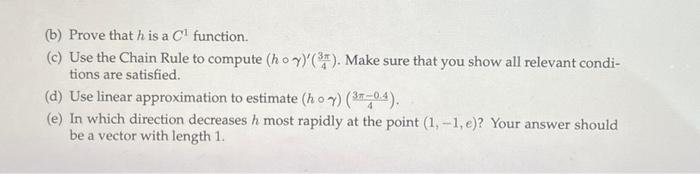 3. Exercise 3: Curves, Gradients and the Chain Rule | Chegg.com