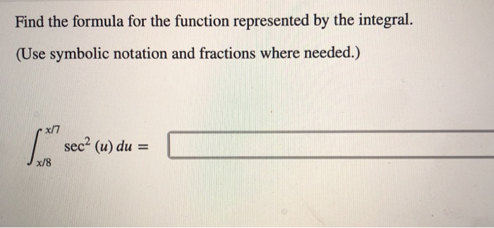 Solved Find the formula for the function represented by the | Chegg.com