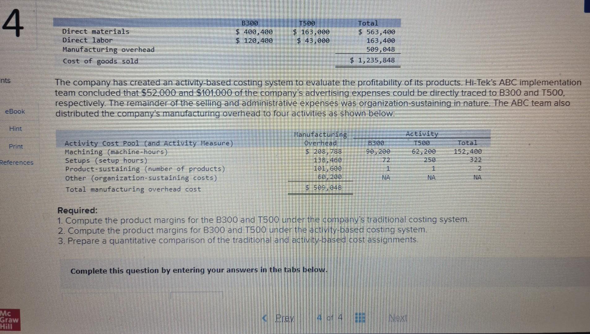 Solved Hi-Tek Manufacturing, Incorporated, makes two types | Chegg.com