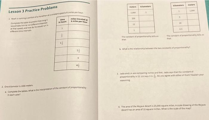 Solved Lesson 3 Practice Problems 1. Noah is running a | Chegg.com