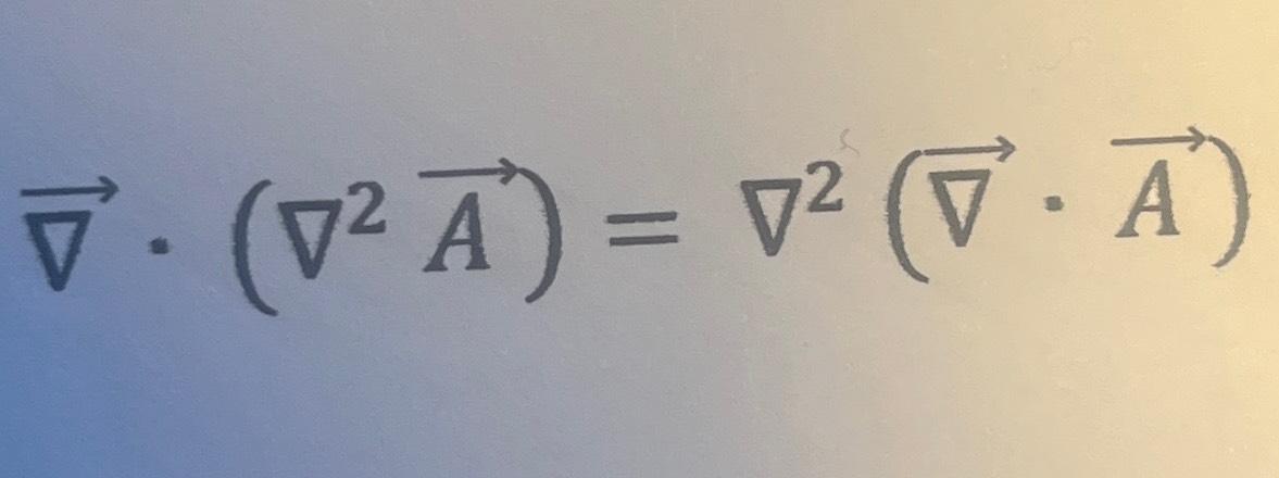 Solved vec(grad)*(grad2(vec(A)))=grad2(vec(grad)*vec(A)) | Chegg.com