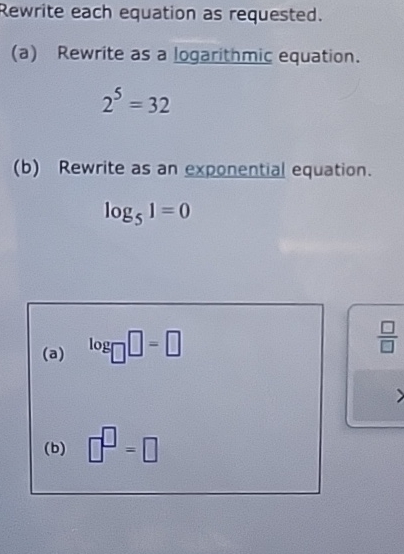 Solved Rewrite Each Equation As Requested A rewrite As A