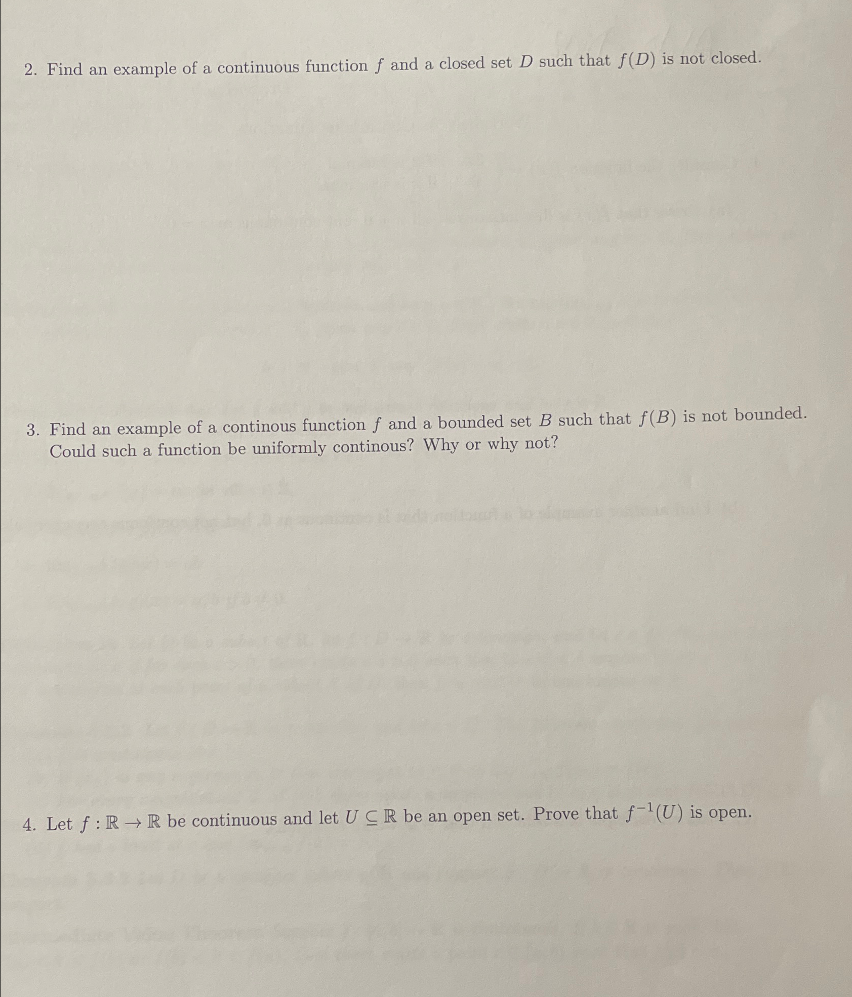 Solved Will UPVOTE !Find an example of a continuous function | Chegg.com