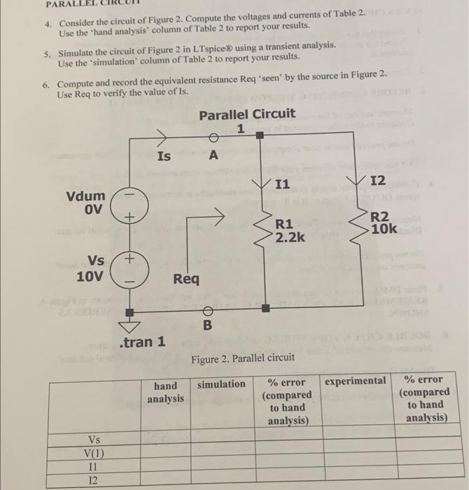 Solved Figure 1. Series circuit Table 1. Series circuit | Chegg.com