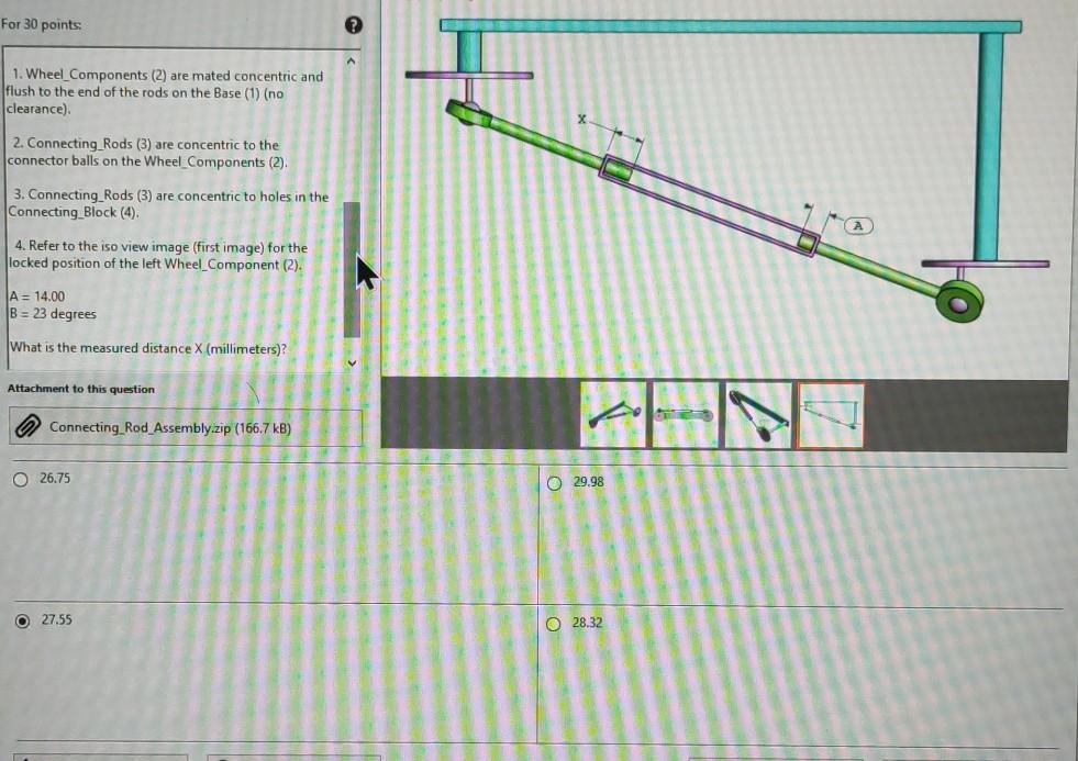 Solved E11301: Build this assembly in SOLIDWORKS (Connecting | Chegg.com