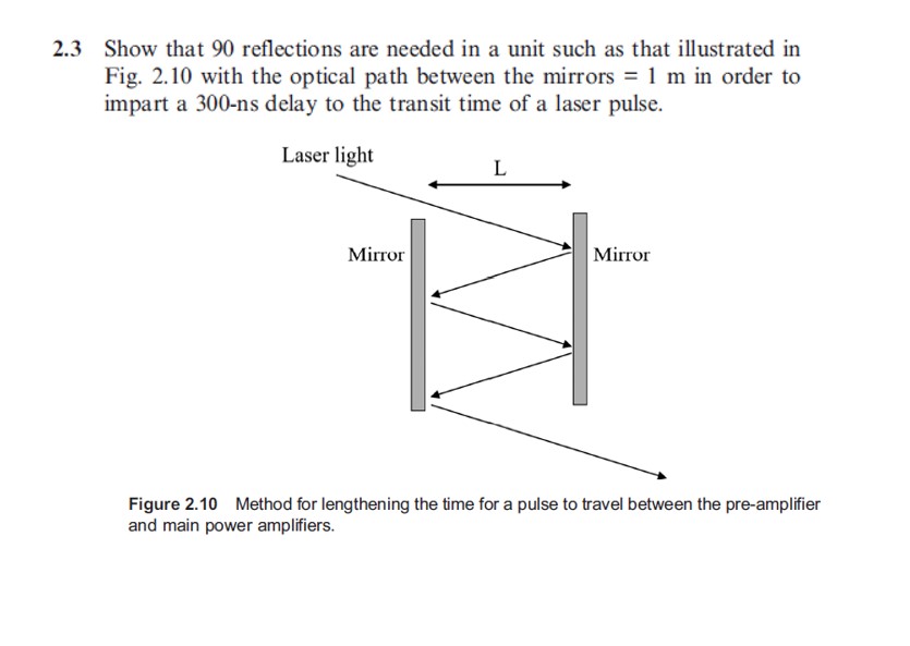 Solved 2.3 ﻿Show that 90 ﻿reflections are needed in a unit | Chegg.com