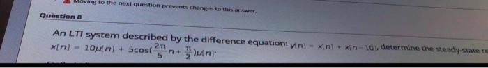 Solved An LT1 system described by the difference equation: | Chegg.com