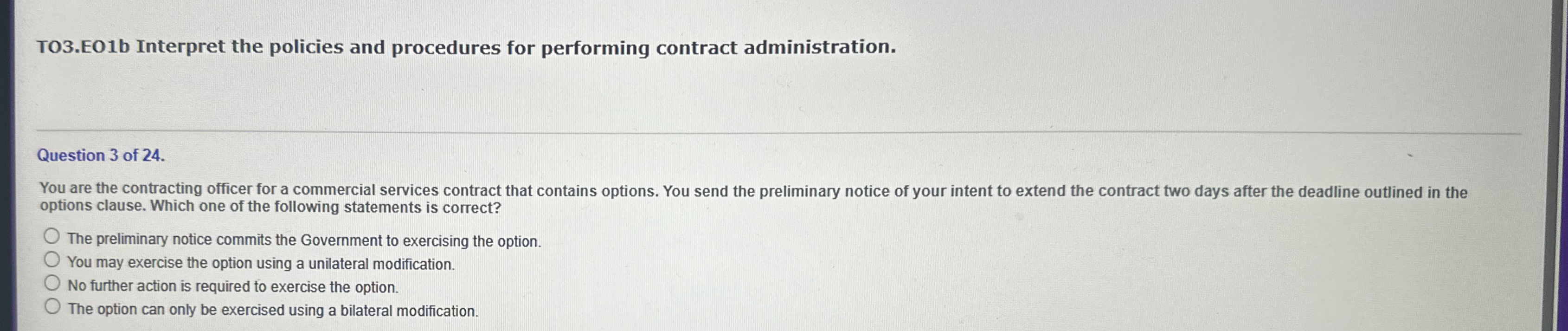 Solved TO3.EO1b Interpret the policies and procedures for | Chegg.com