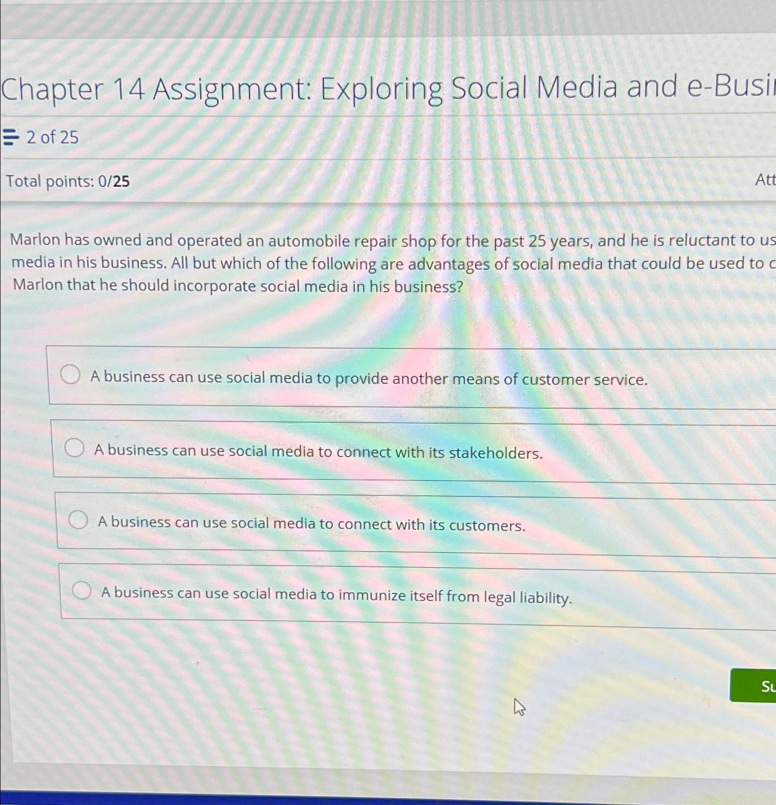 Solved Chapter 14 ﻿Assignment: Exploring Social Media and | Chegg.com