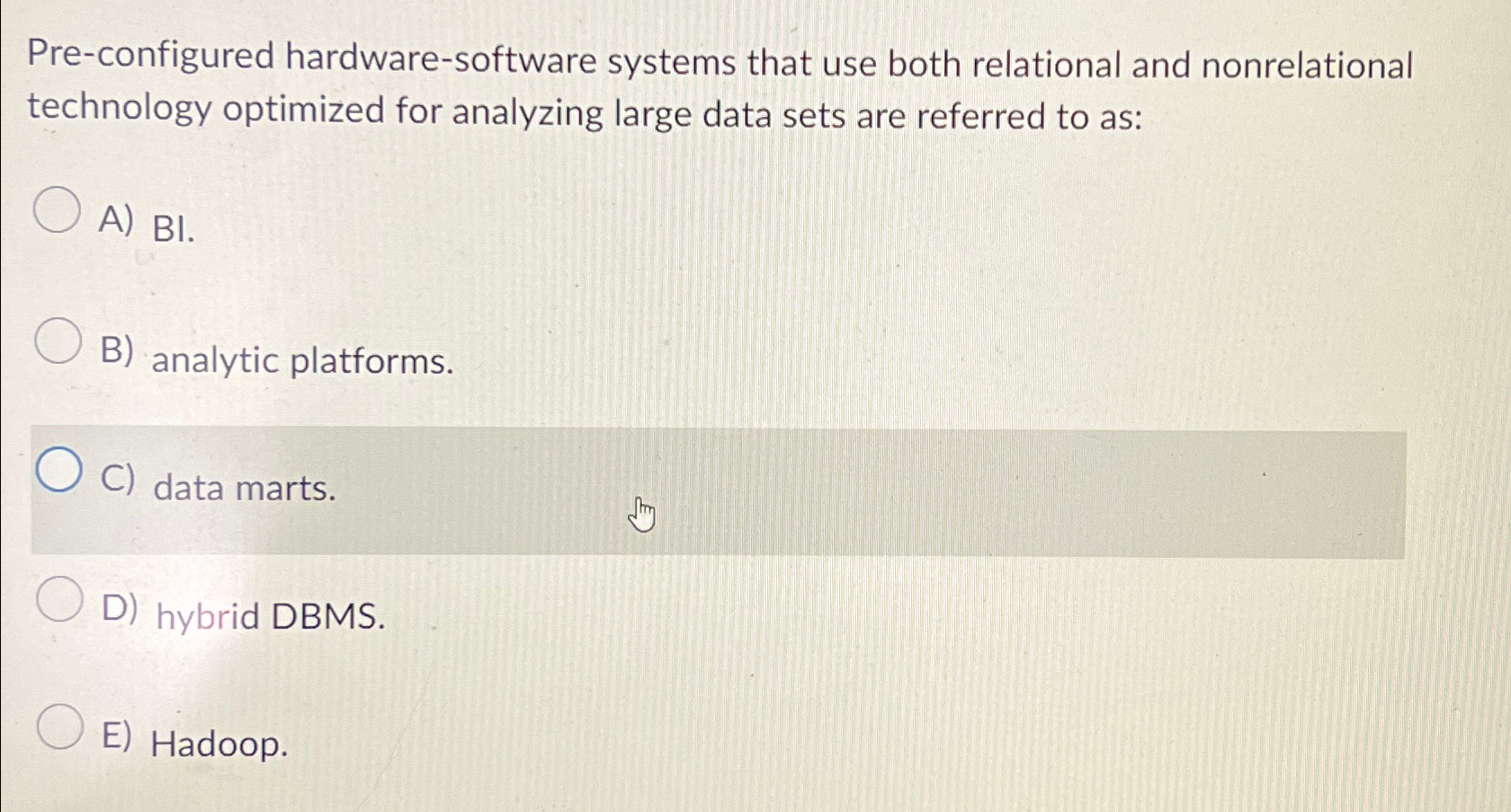 Solved Pre-configured hardware-software systems that use | Chegg.com