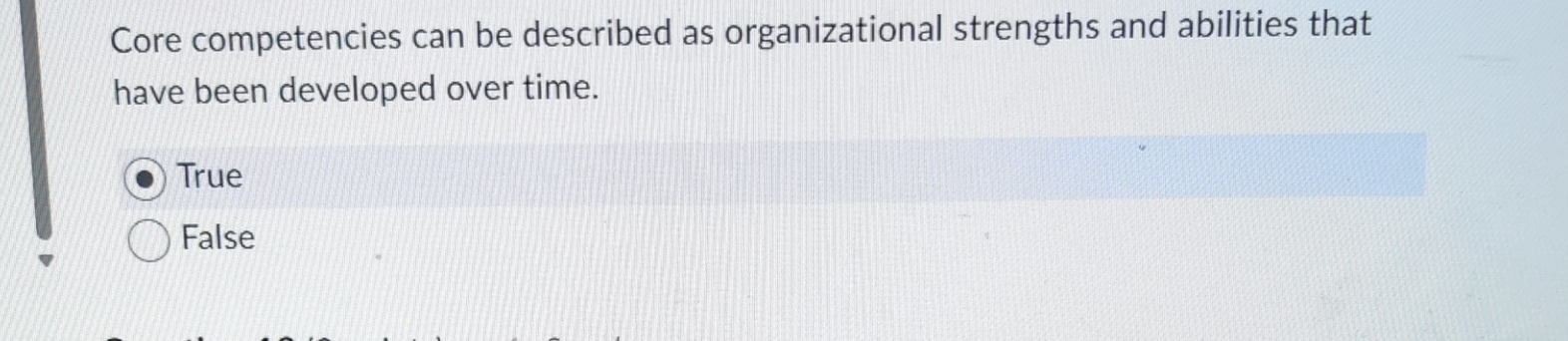 Solved Core competencies can be described as organizational | Chegg.com