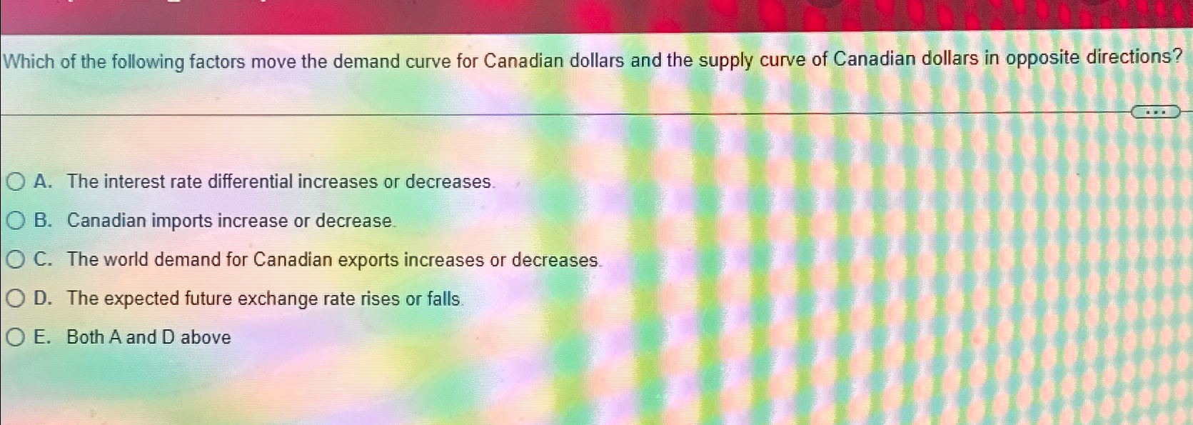 Solved Which of the following factors move the demand curve | Chegg.com