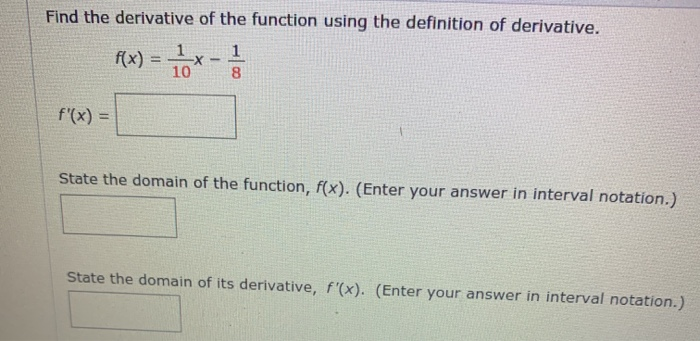Solved Find the derivative of the function using the | Chegg.com