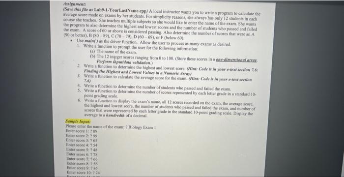 Solved c++must have comments describing each functionno | Chegg.com