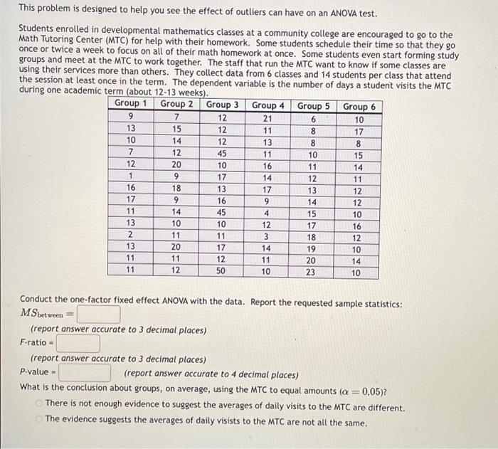 Solved This problem is designed to help you see the effect | Chegg.com