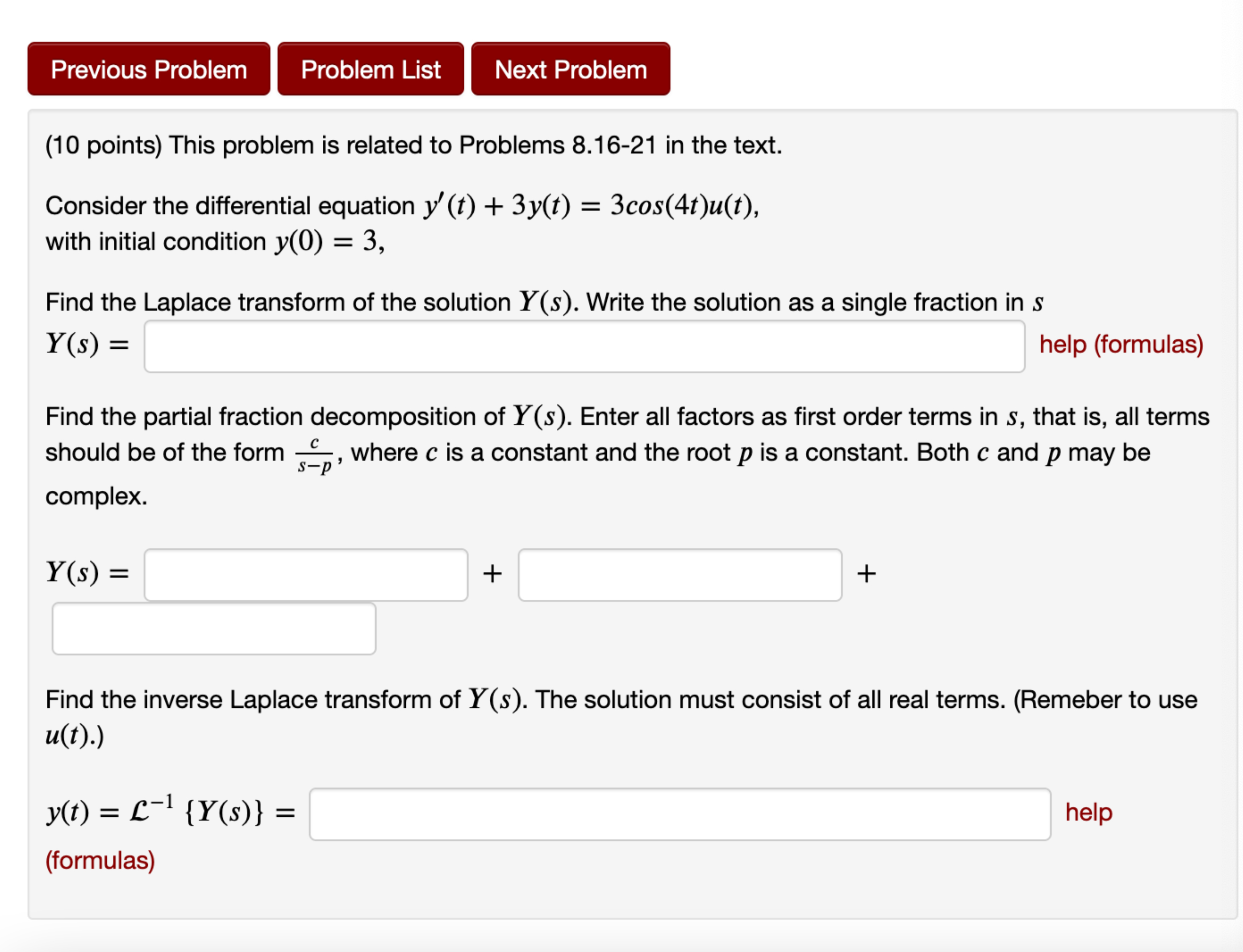 Solved (10 ﻿points) ﻿This problem is related to Problems | Chegg.com