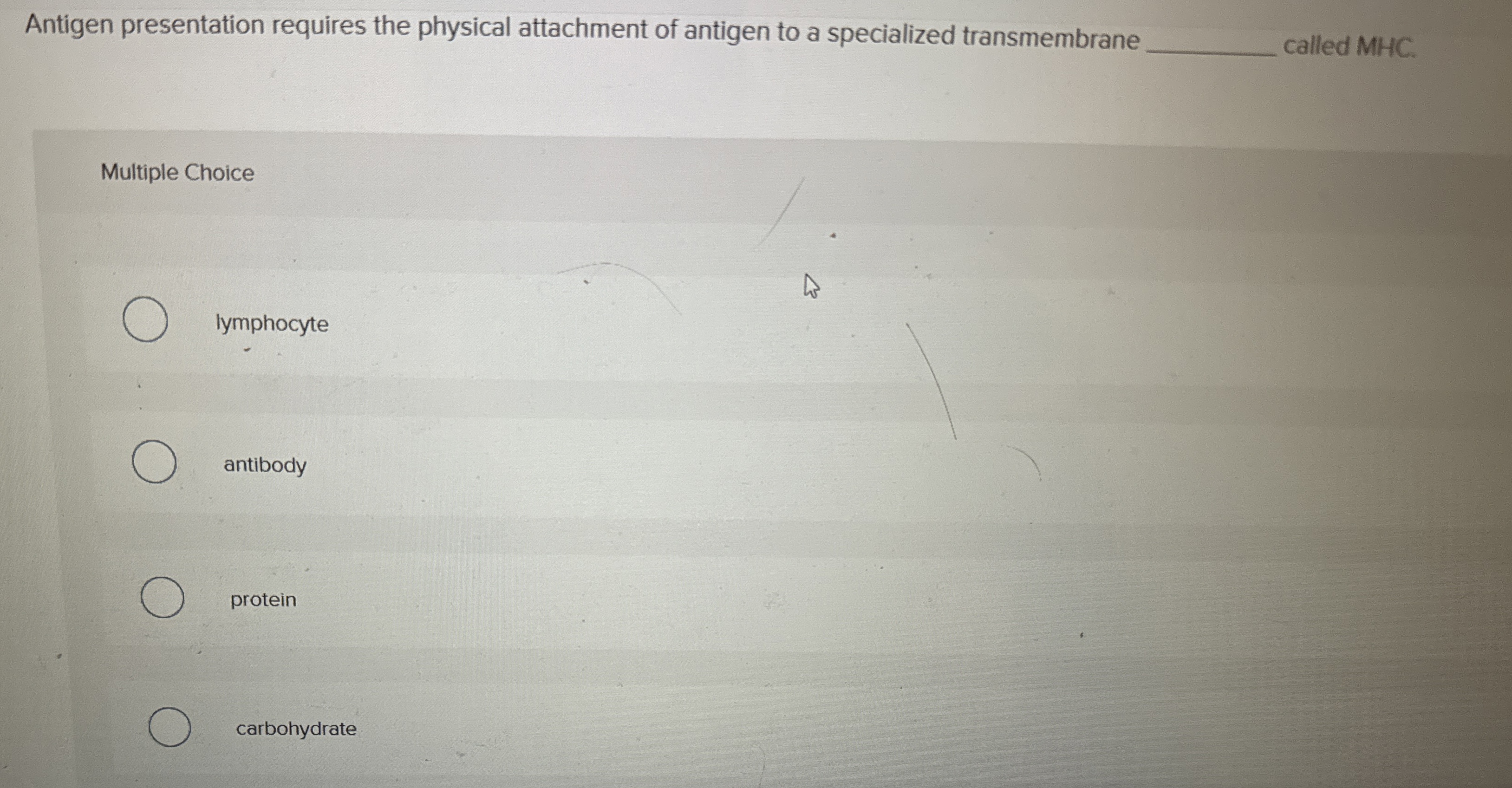 Solved Antigen presentation requires the physical attachment | Chegg.com