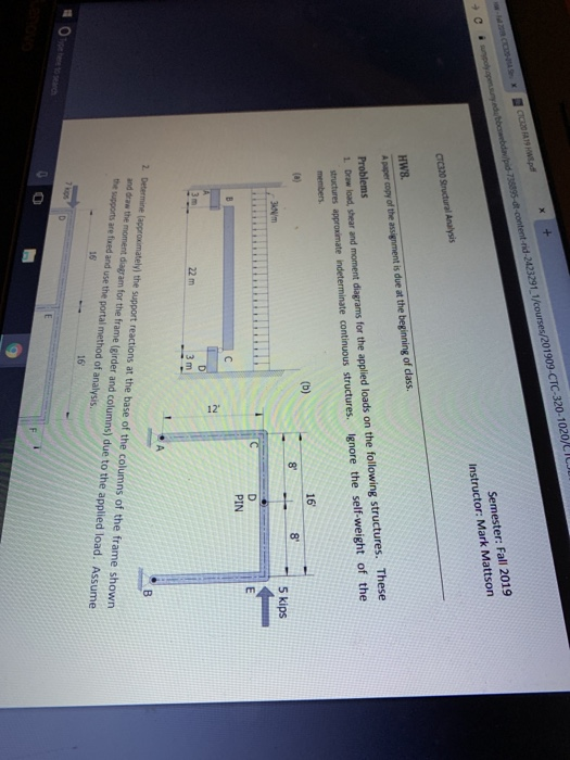 Solved 3. Draw an approximate deflected shape for the beam | Chegg.com