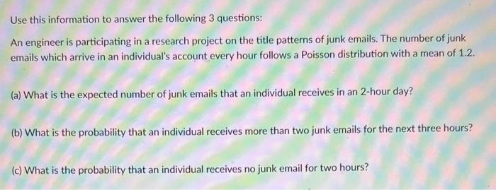 Solved Use this information to answer the following 3 | Chegg.com