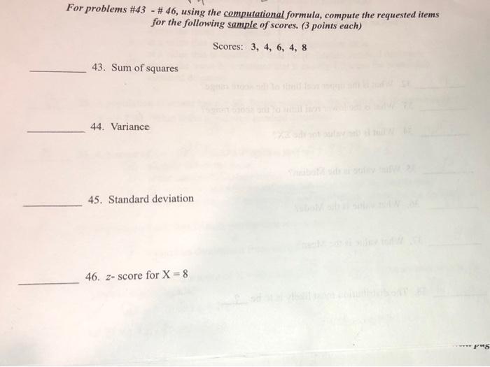 Solved For problems #43 - #46, using the computational | Chegg.com