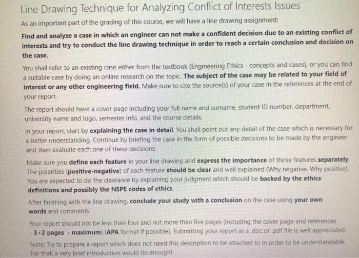 Solved Line Drawing Technique for Analyzing Conflict of | Chegg.com