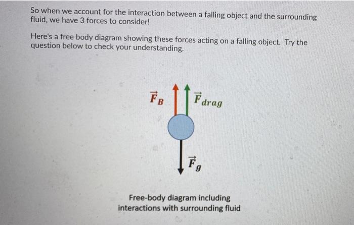 Solved When an object moves through a fluid, there are two | Chegg.com