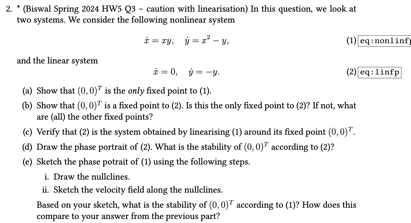 Solved (Biswal Spring 2024 ﻿HW5 ﻿Q3 - ﻿caution with | Chegg.com