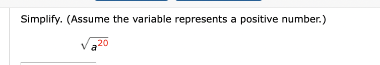 Solved Simplify. (Assume the variable represents a positive | Chegg.com
