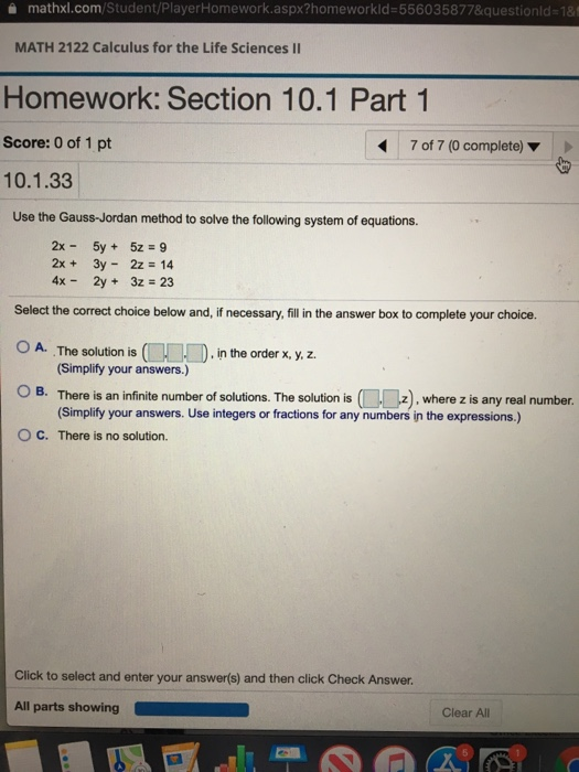 Solved mathxl.com/Student/Player | Chegg.com