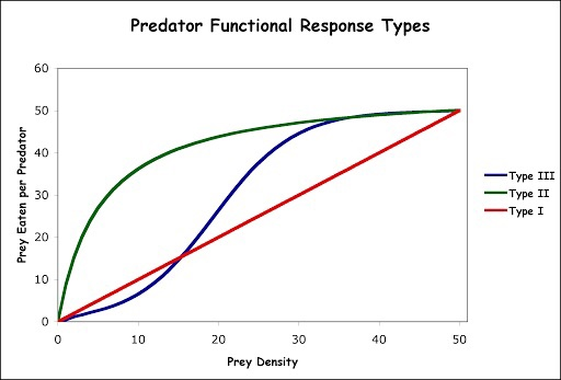 Solved Predator Functional Response Types Prey Eaten Per