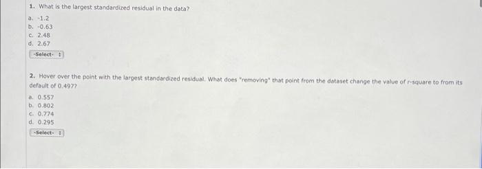 Solved Outliers in Regression Analysis Conceptual Overview: | Chegg.com