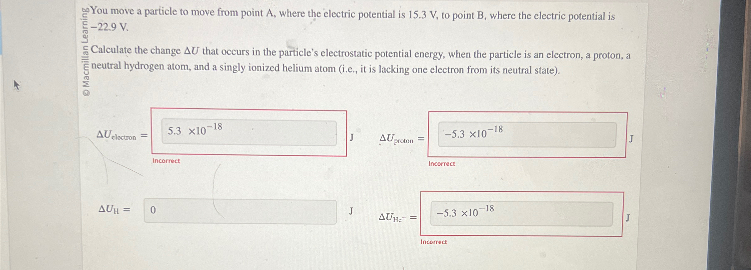 Solved a) ﻿You move a particle to move from point A, ﻿where | Chegg.com