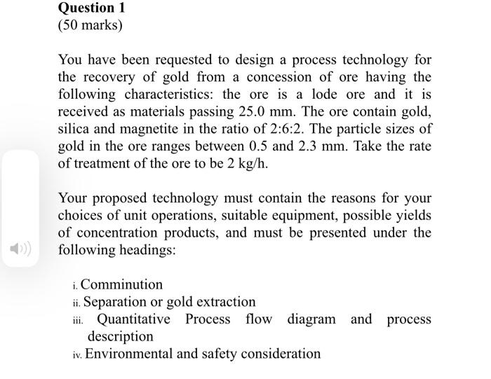 Solved You have been requested to design a process | Chegg.com